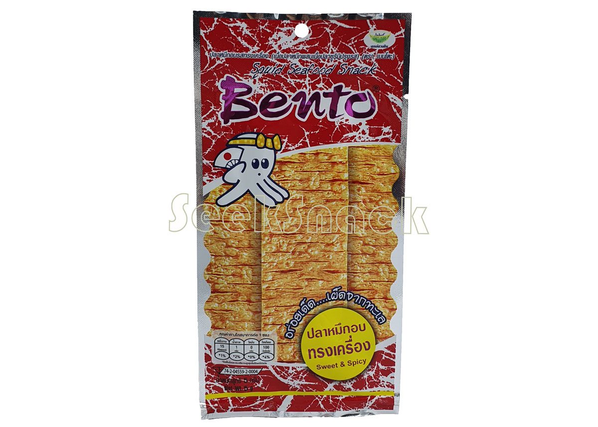 Squid Seafood Snack Sweet & Spicy Flavour (Squid Mixed Surimi) · SeekSnack
